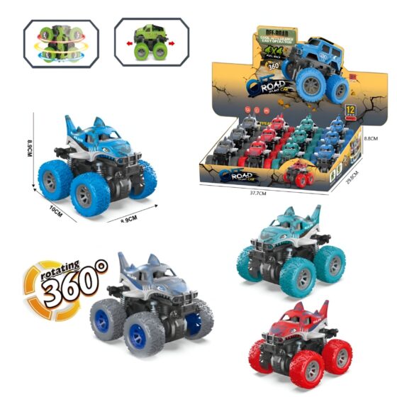 F8683-Vehículos 4×4 a Fricción-Exhibidor x12 – Juguetes Truquito